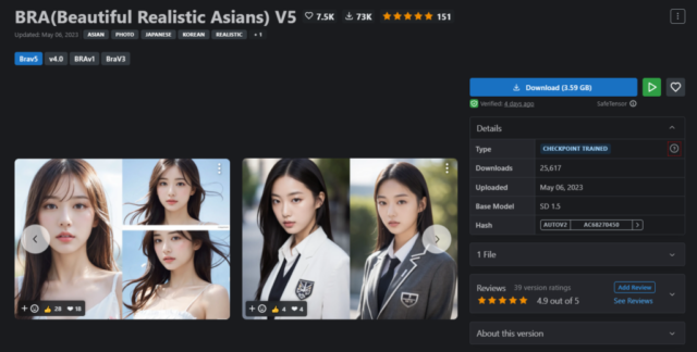 【Stable Diffusion】ますますリアルに！BRA V5を使ってみた | 動画編集ロードマップ動画編集ロードマップ